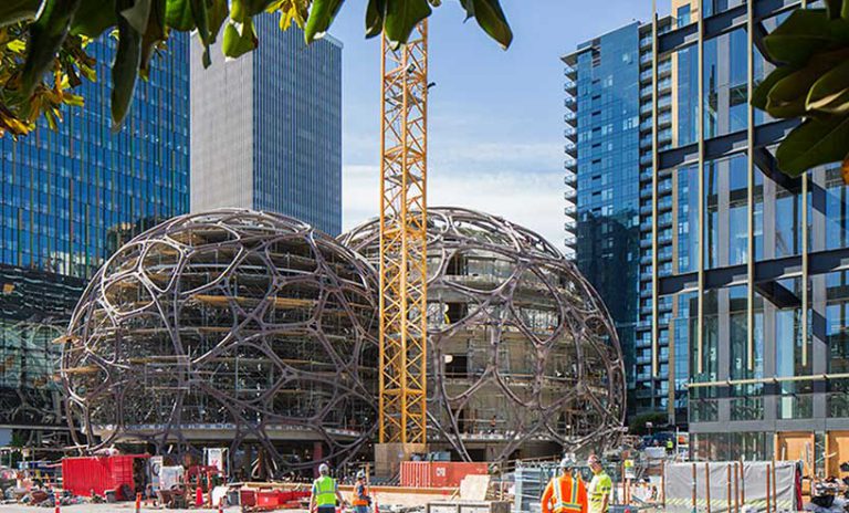 Amazon's new futurist workplace and urban regeneration - Ongreening ...